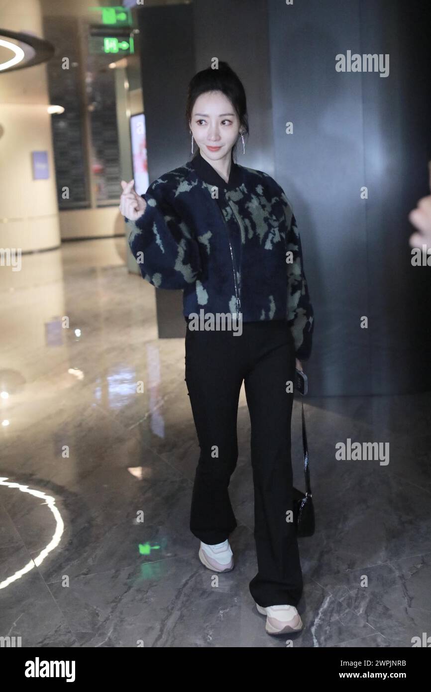 Chinese actress, hostess and singer Liu Yan appears in Changsha City ...