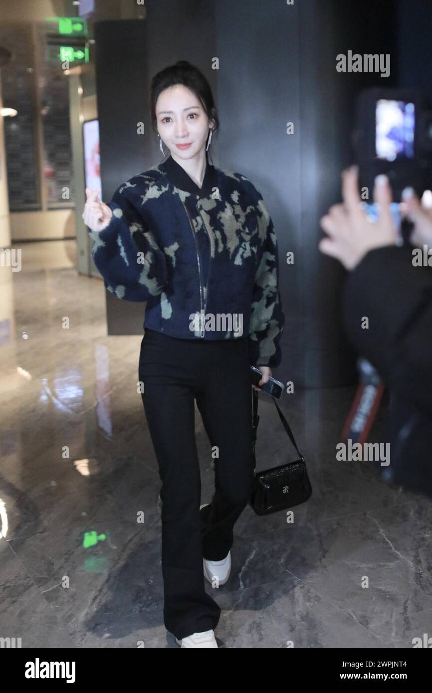 Chinese actress, hostess and singer Liu Yan appears in Changsha City ...