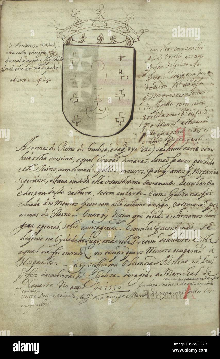 Ancient Gualisa Coat of Arms Stock Photo - Alamy