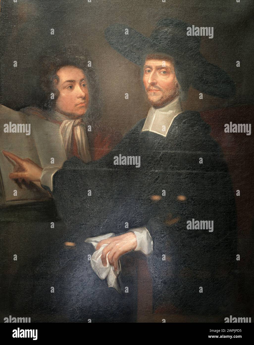 Portrait painting of Richard Busby (1638-1695), Head of Westminster, in ...