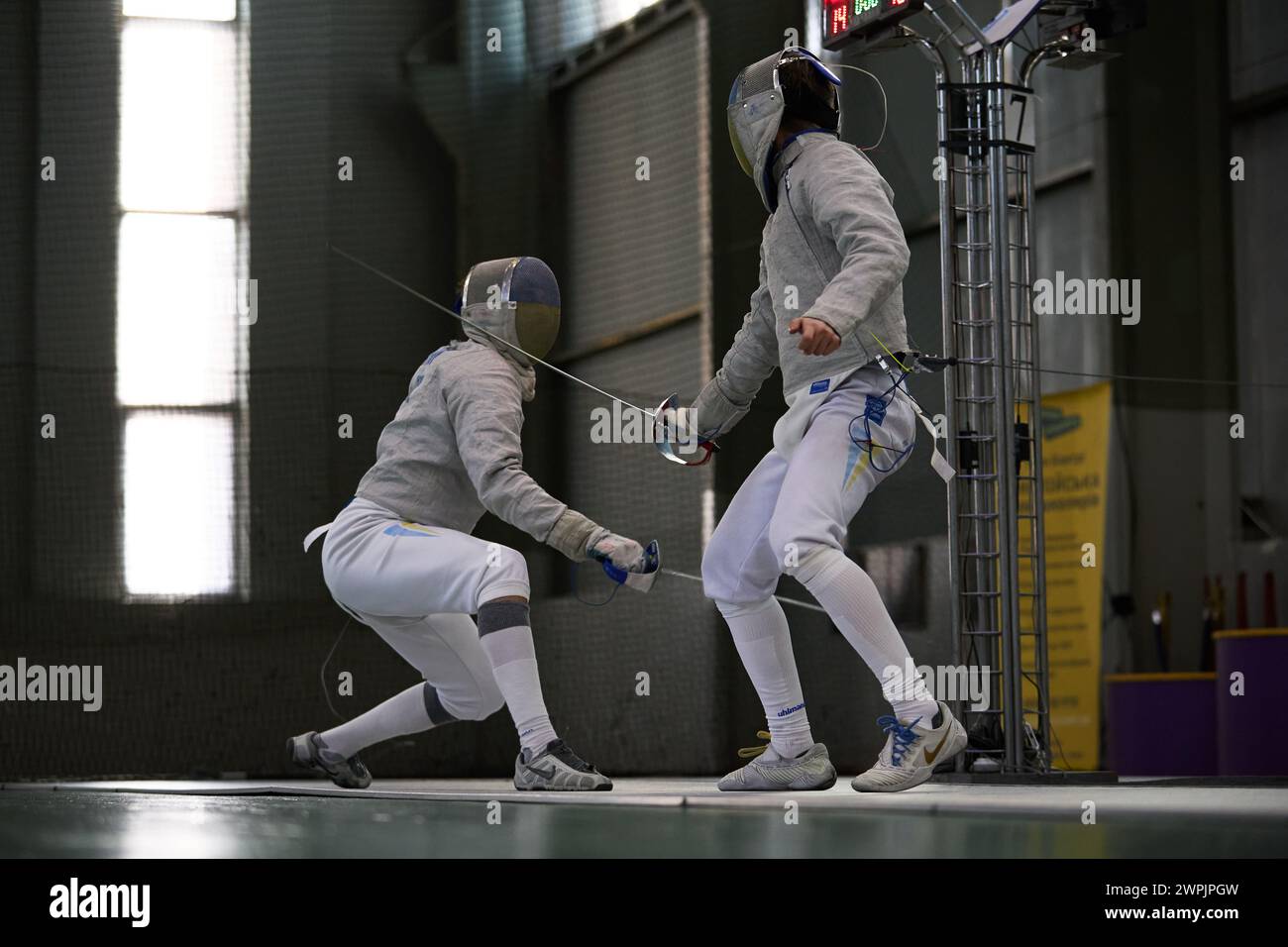 Fencers Bogdan Platonov and Dmitrii Kolobaiev (Ukraine’s national team ...