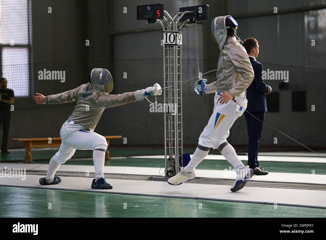 Ukrainian fencers Bogdan Bogovin (Ukraine’s national team member) and ...
