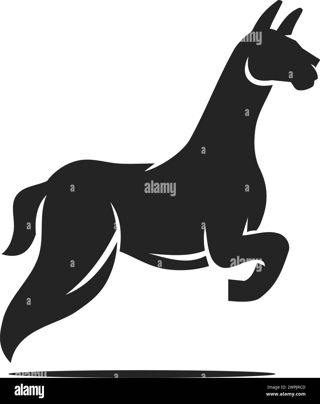 Llama Logo template Isolated. Brand Identity. Icon Abstract Vector ...