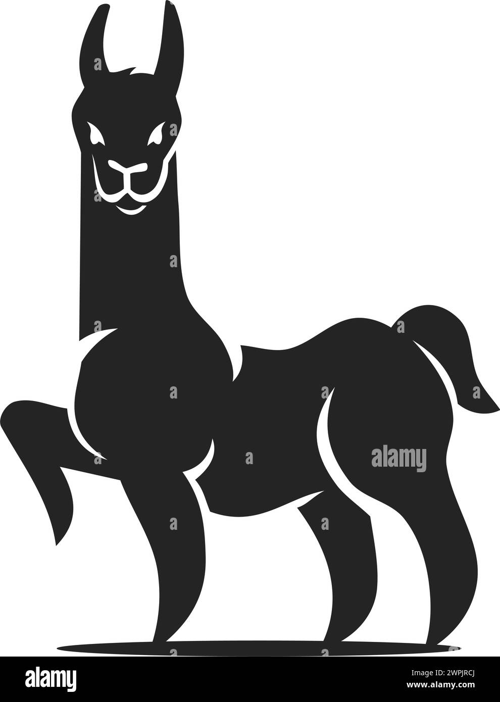 Llama Logo template Isolated. Brand Identity. Icon Abstract Vector ...