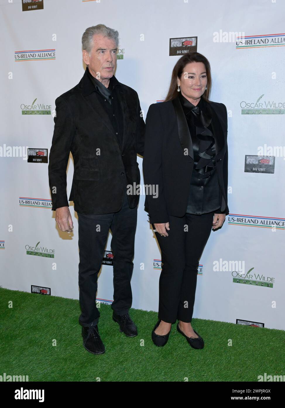 March 7, 2024, Santa Monica, California, U.S.: Pierce Brosnan and Keely ...