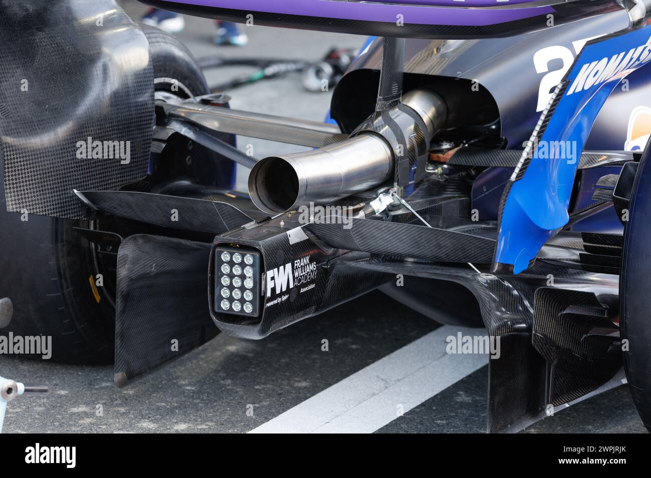 Williams Racing FW46, mechanical detail, A trim to the trailing edge of ...