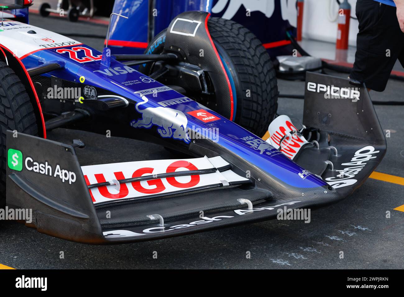 Visa Cash App RB F1 Team VCARB 01,Flap chord trim to tune balance range ...