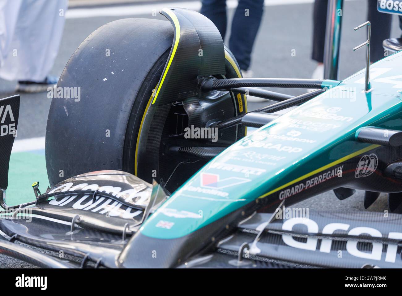 Aston Martin F1 Team AMR23, mechanical detail,Revised scoop shape with ...