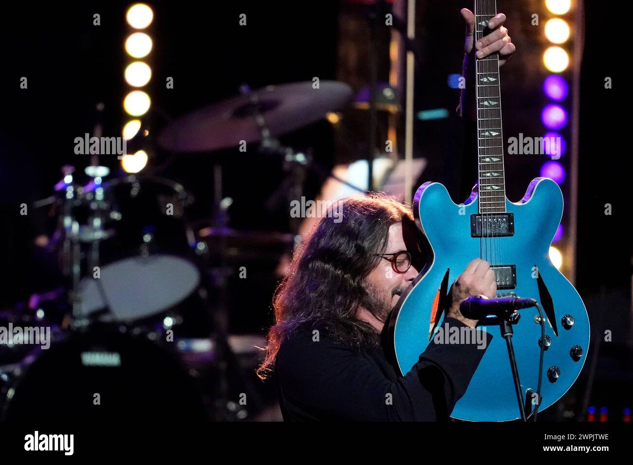 Dave Grohl performs at the 8th annual Love Rocks NYC concert benefiting ...