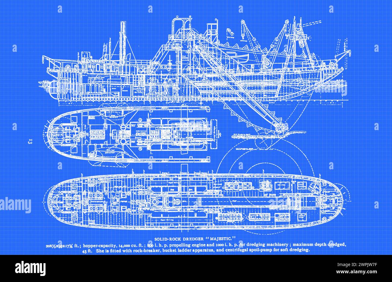 Solid Rock Dredge Majestic from the Article EUROPEAN SEA-GOING DREDGES ...