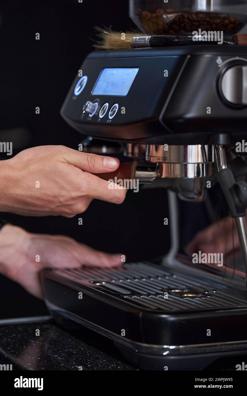 Espresso making precision barista hi-res stock photography and images ...