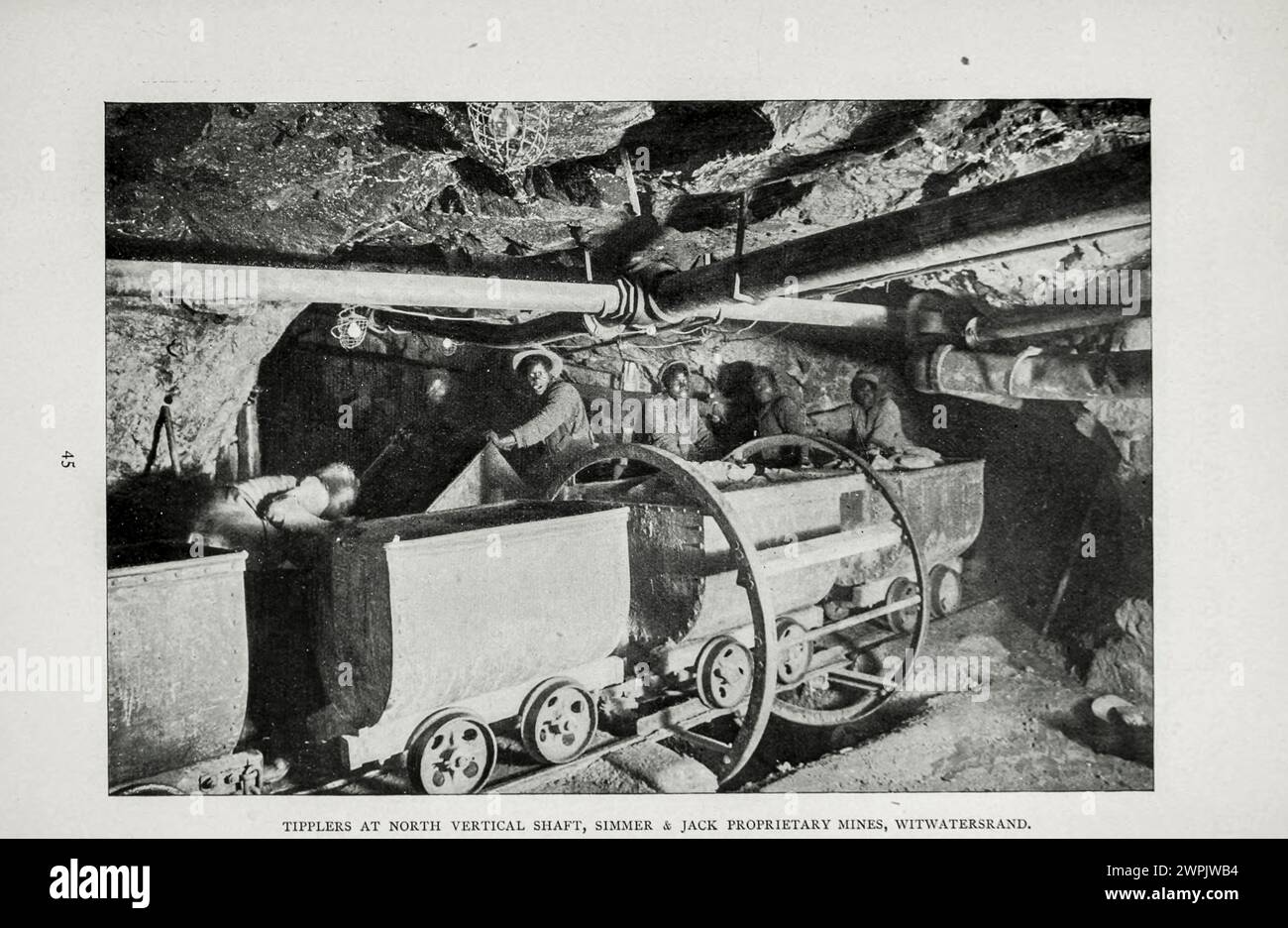 Tripplers at North Vertical Shaft, Simmer & Jack Proprietary Mines ...