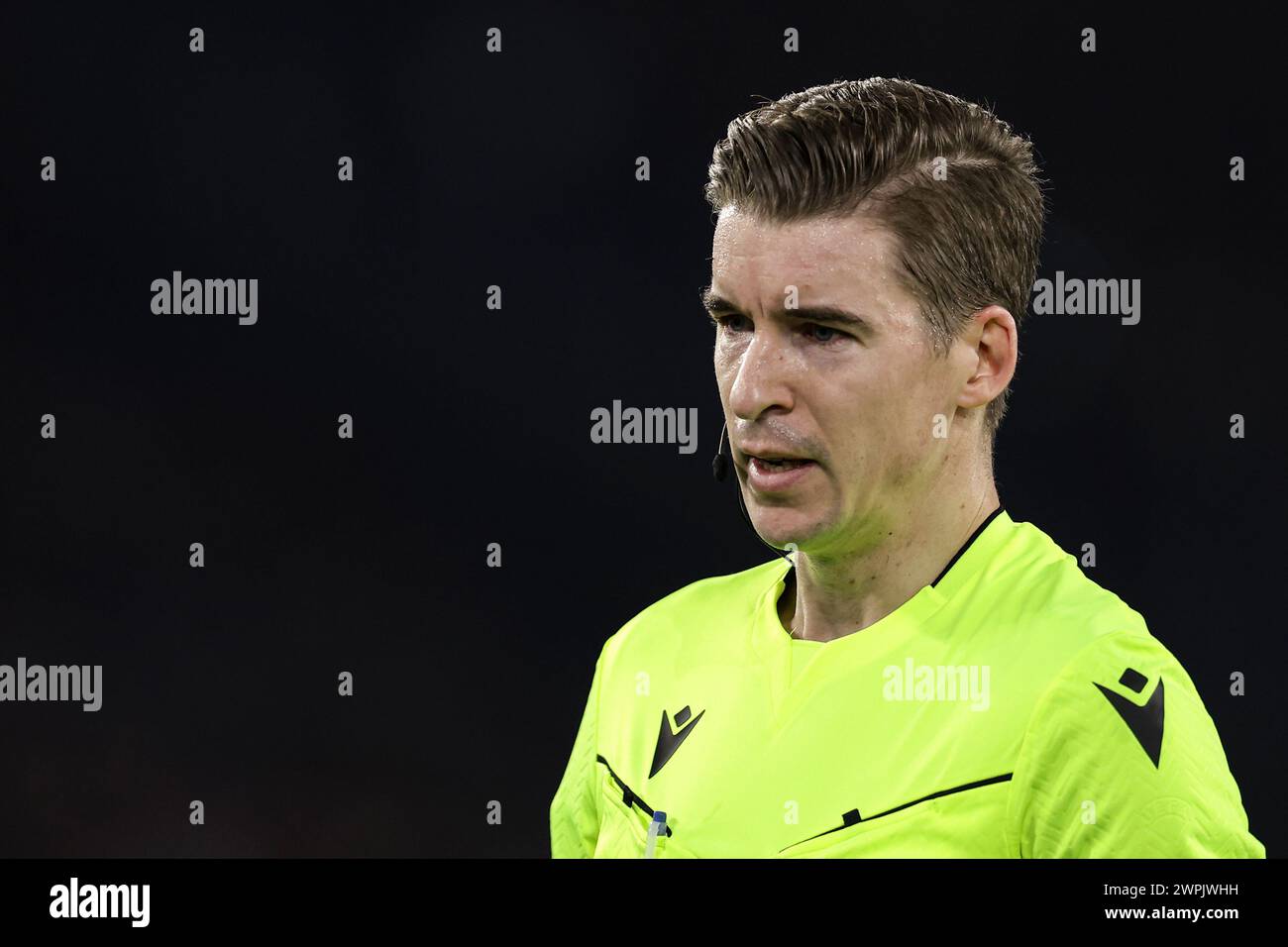 French referee Francois Letexier looks during UEFA Europa League Round ...