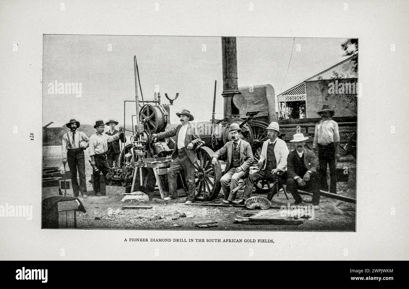 A Pioneer Diamond Drill in the South African Gold Fields from the ...
