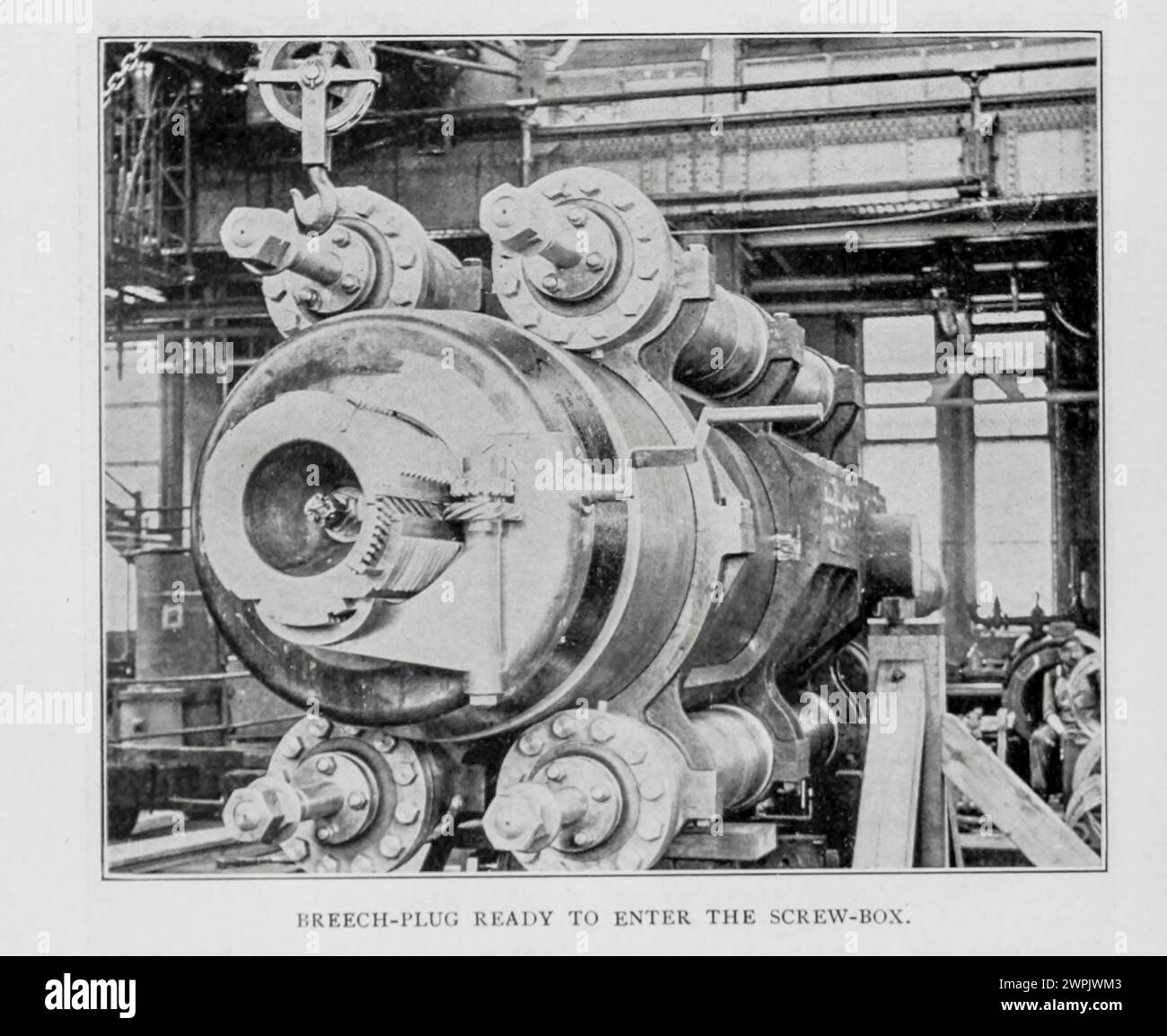 BREECH-PLUG ready to enter the screw-box. from the Article MECHANICAL ...