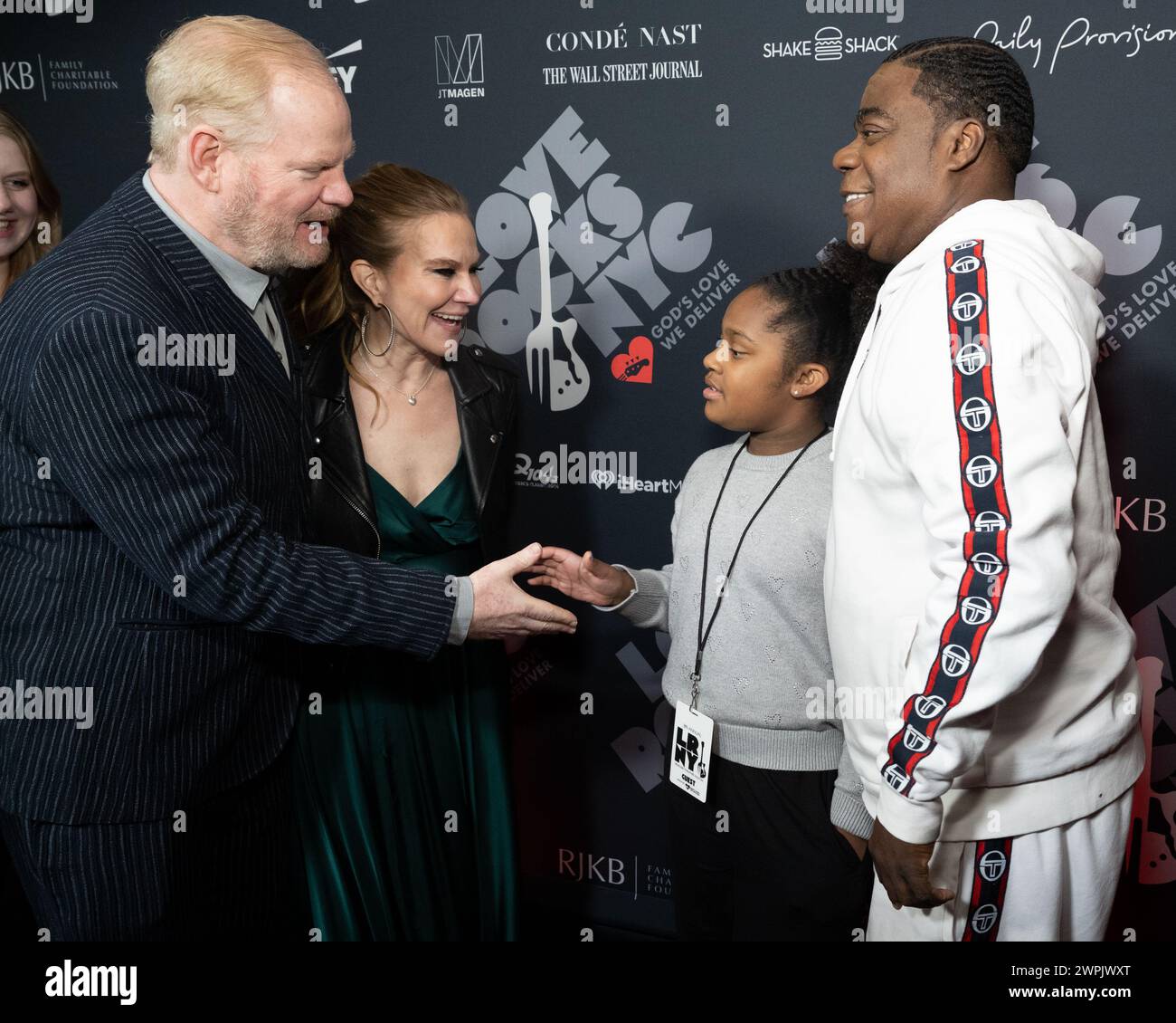 New York, USA. 07th Mar, 2024. (L-R) Jim Gaffigan, Jeannie Gaffigan ...