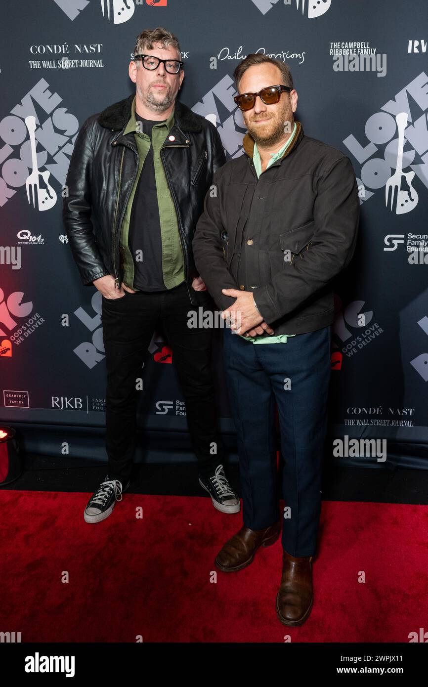 New York, USA. 07th Mar, 2024. (L-R) Patrick Carney and Dan Auerbach of ...