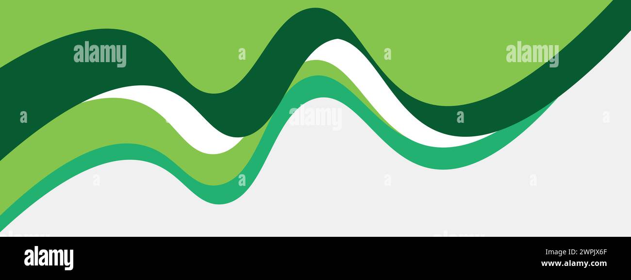 Abstract dark green gradient banner template with dynamic background ...