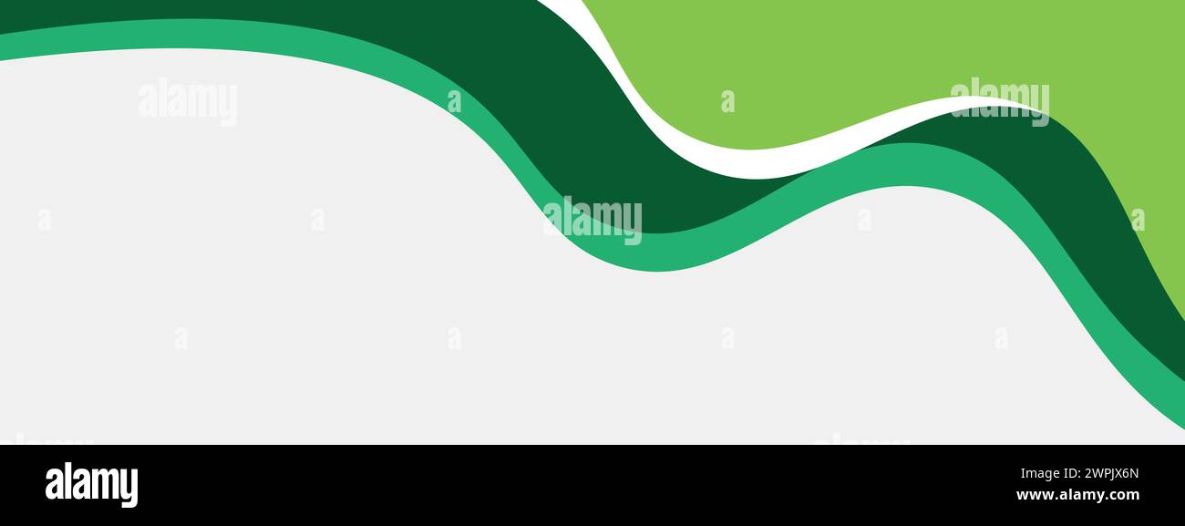Abstract dark green gradient banner template with dynamic background ...