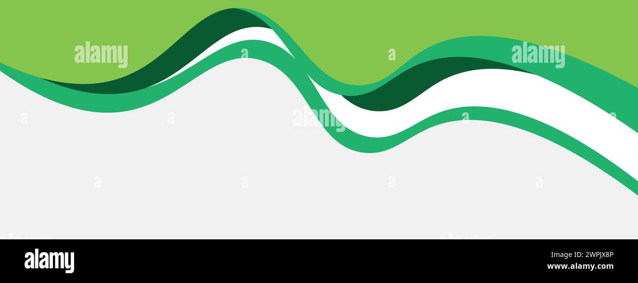 Abstract dark green gradient banner template with dynamic background ...