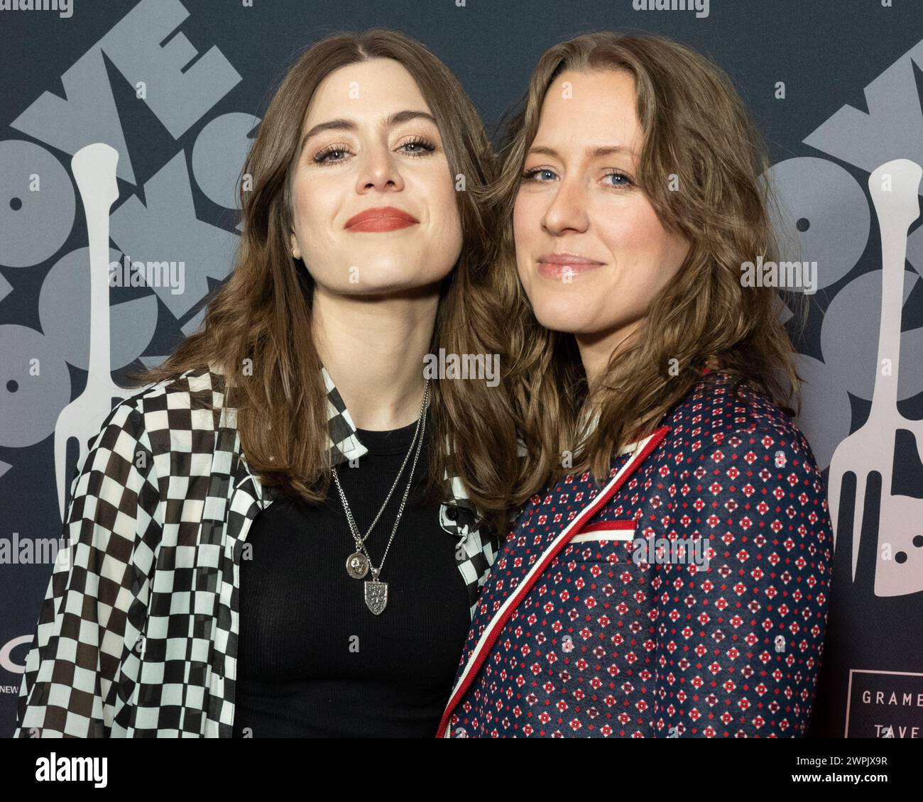 New York, USA. 07th Mar, 2024. L-R) Rebecca Lovell and Megan Lovell of ...