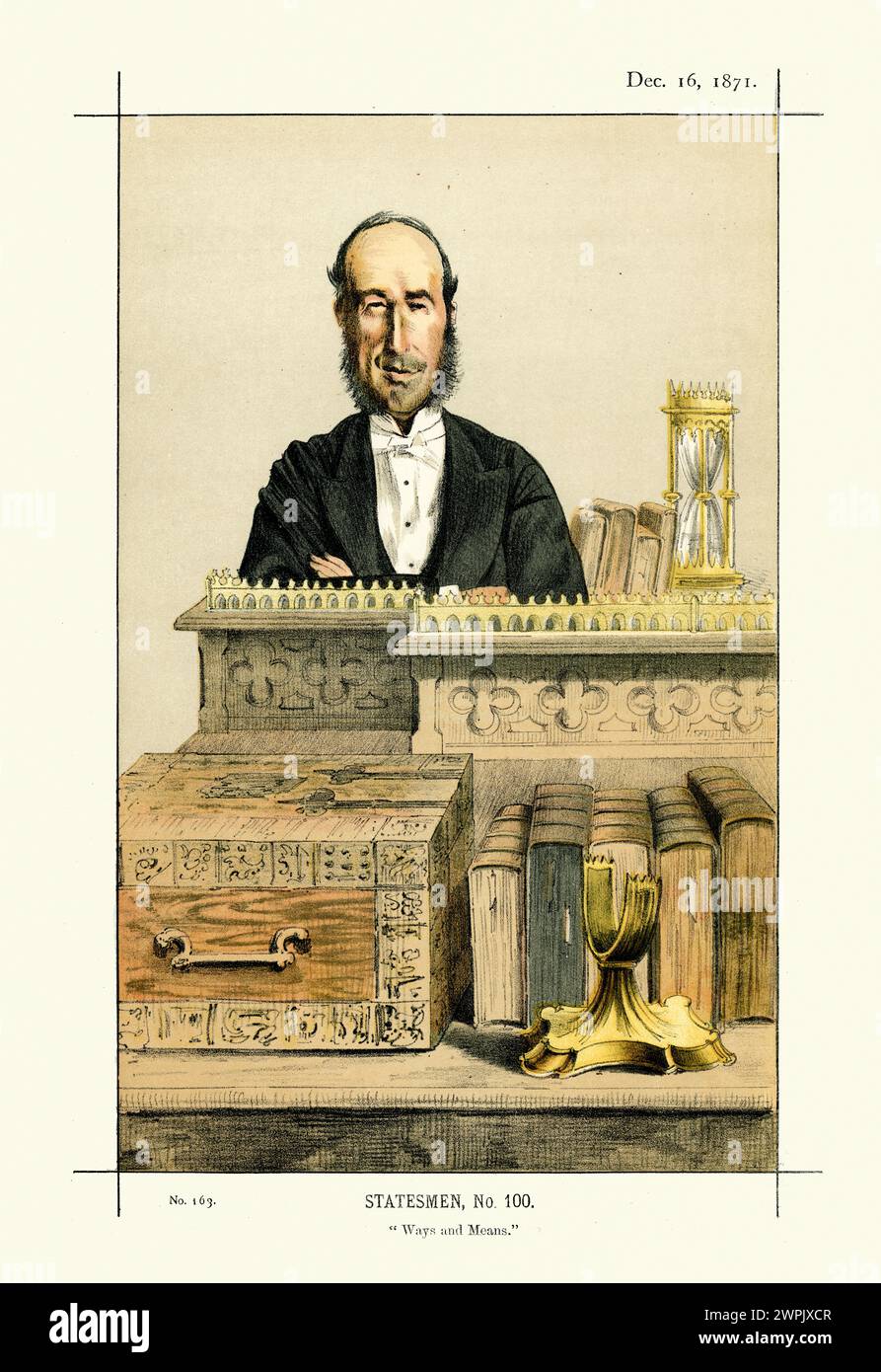 Victorian caricature of John George Dodson, 1st Baron Monk Bretton ...