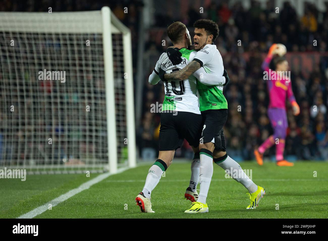 PRAGUE, CZECH REPUBLIC - MARCH 7: Luis Díaz of Liverpool celebrates ...
