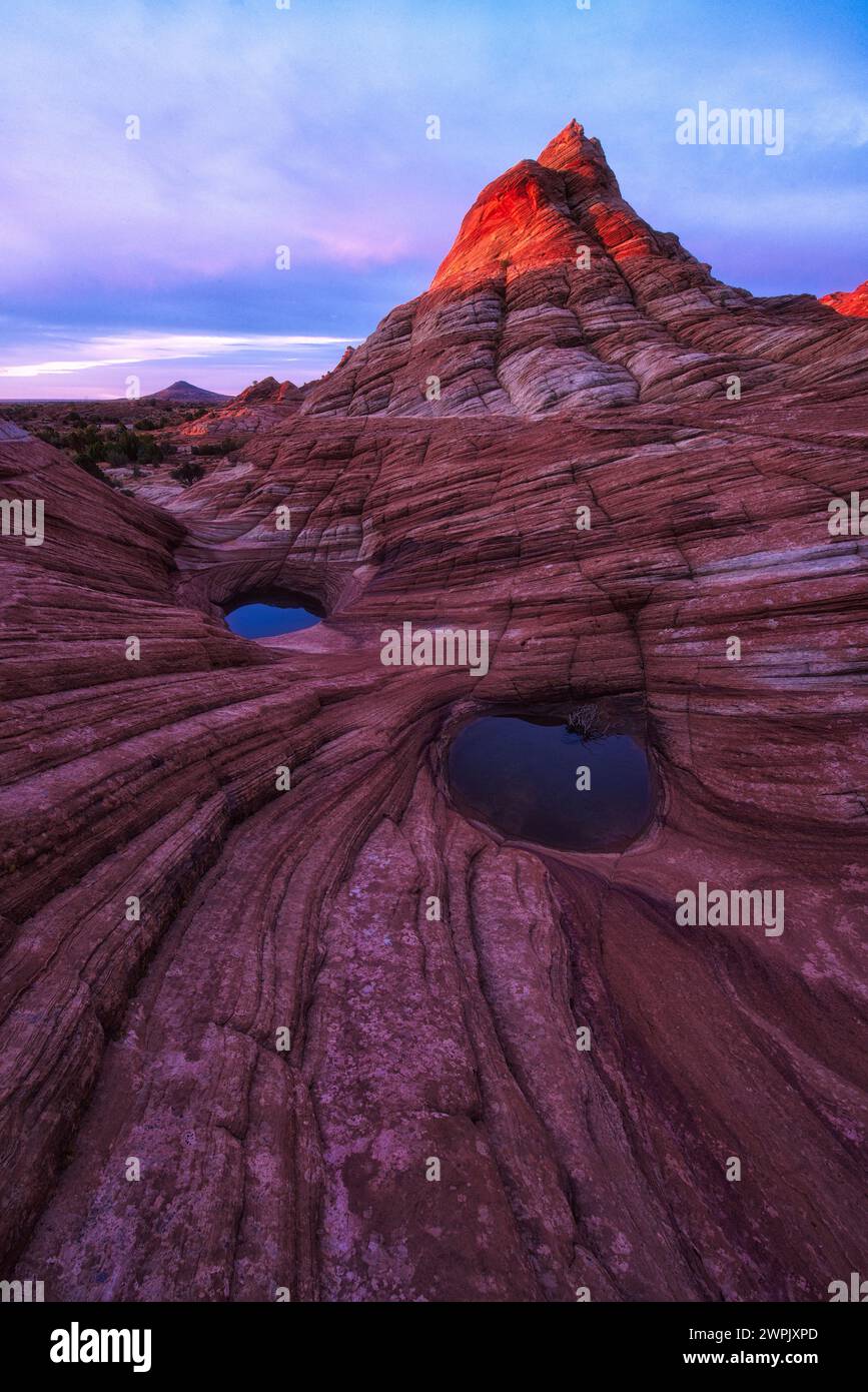 A captivating landscape of Navajo Buttes, Arizona Stock Photo - Alamy
