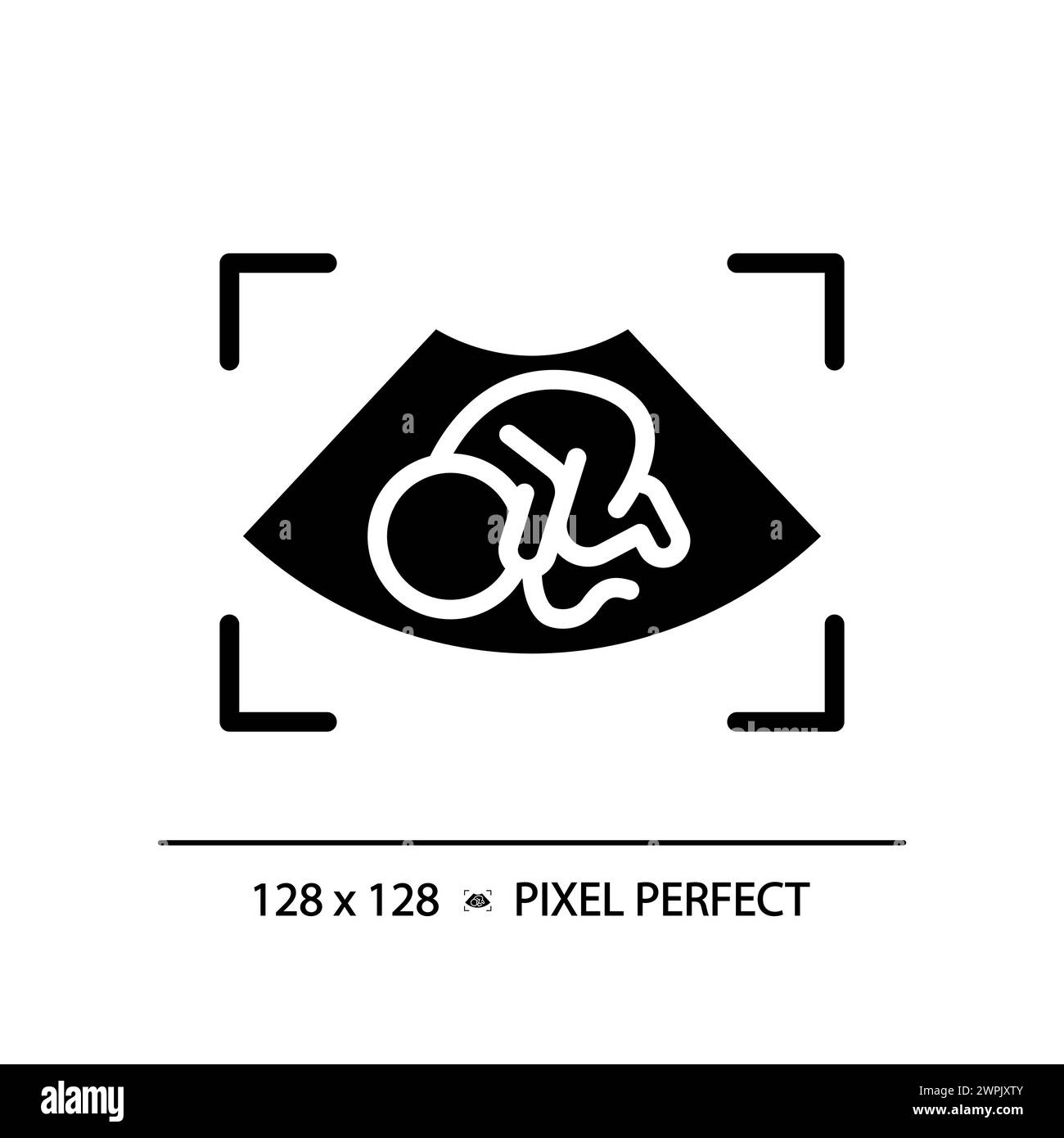 Medical ultrasound examination pregnancy Black and White Stock Photos ...