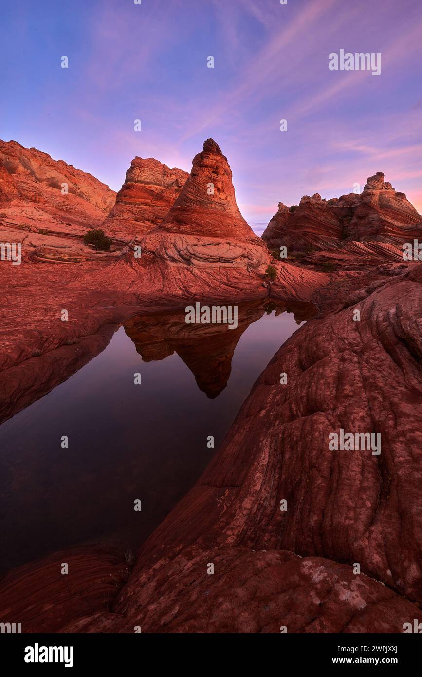 A captivating landscape of Navajo Buttes, Arizona Stock Photo - Alamy