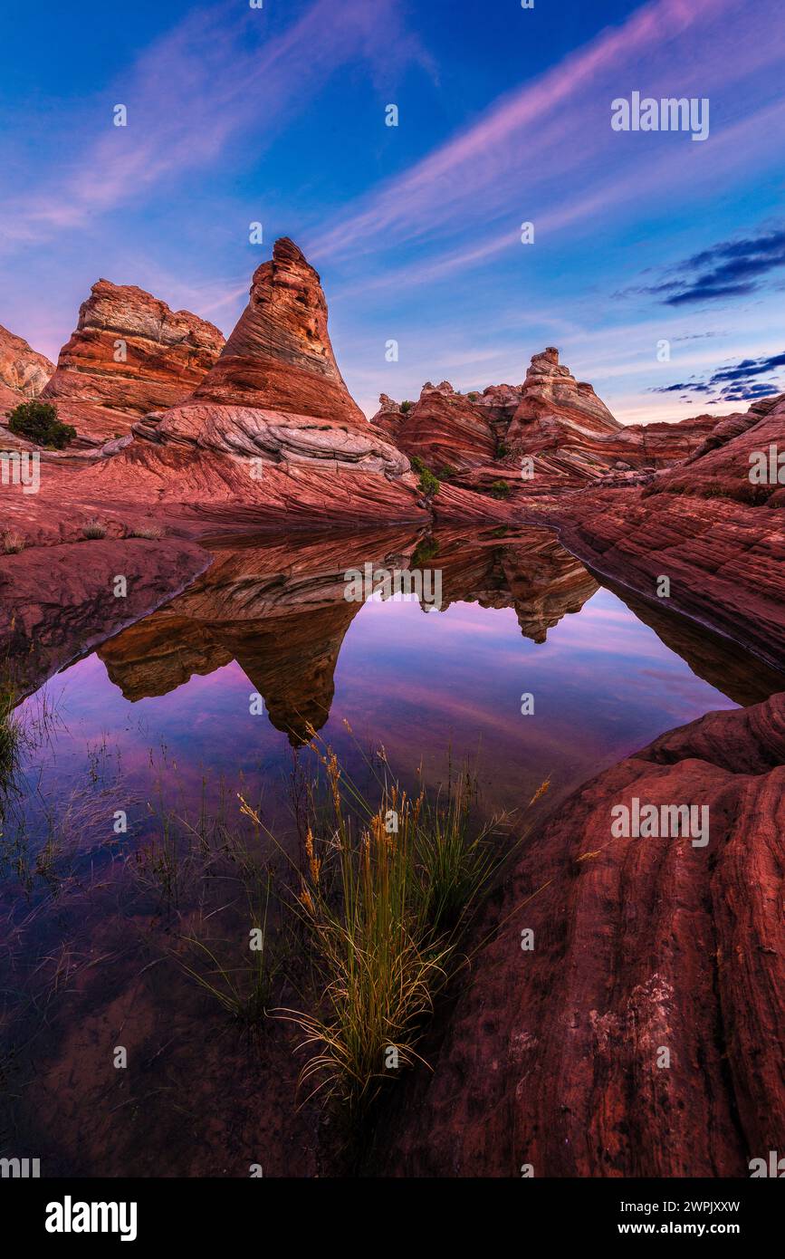 A captivating landscape of Navajo Buttes, Arizona Stock Photo - Alamy