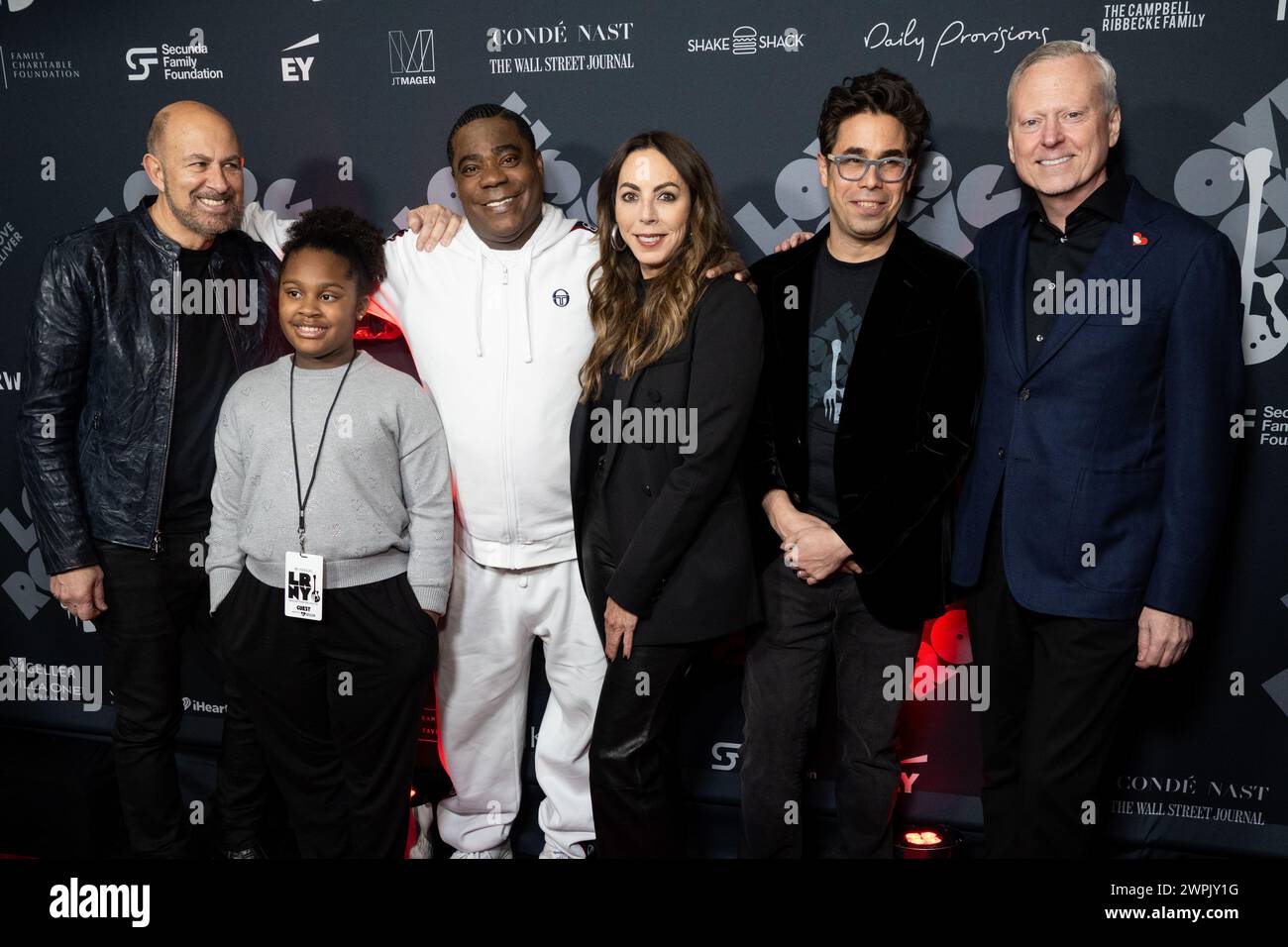 New York, USA. 07th Mar, 2024. (L-R) John Varvatos, Maven Morgan, Tracy ...