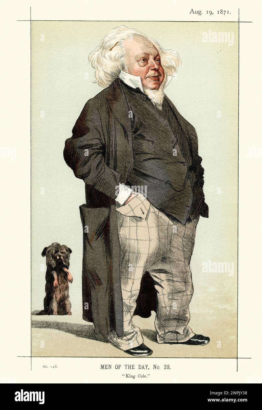 Victorian caricature of Sir Henry Cole, an English civil servant and ...