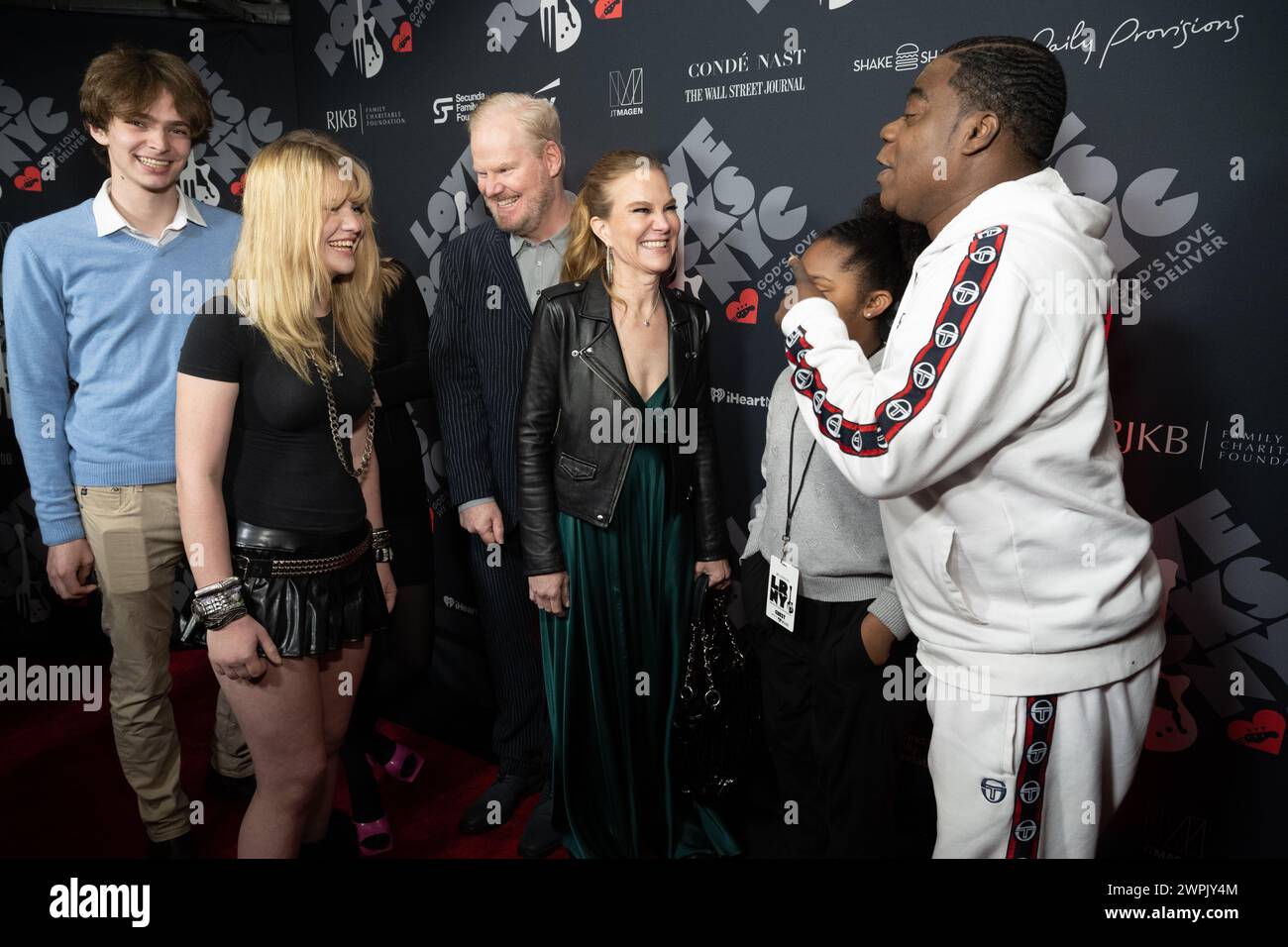 New York, USA. 07th Mar, 2024. (L-R) Jack Gaffigan, Katie Gaffigan, Jim ...
