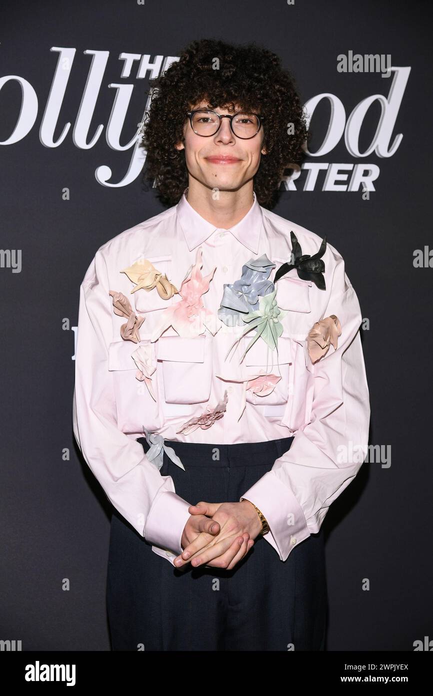 Reece Feldman walking on the red carpet at the The Hollywood Reporter ...