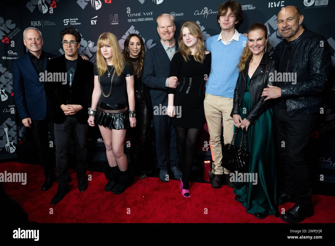 New York, USA. 07th Mar, 2024. L-R) David Ludwigson, Greg Williamson, Katie Gaffigan, Nicole ...