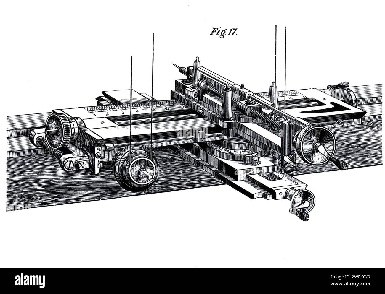 Ornamental Turning Compound slide rest and Automatic Stop Stock Photo ...