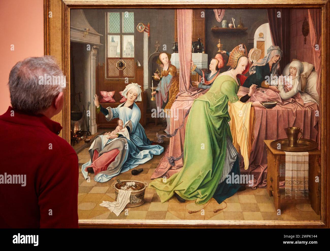 "The Birth of the Virgin", 1520, Jan de Beer, Thyssen Bornemisza Museum ...