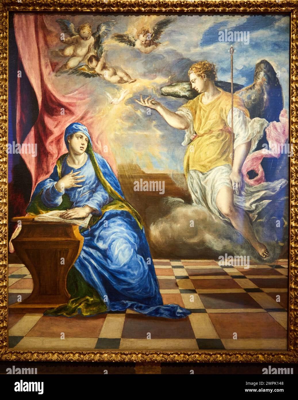"The Annunciation", 1576, El Greco, Thyssen Bornemisza Museum, Madrid, Spain, Europe Stock Photo ...