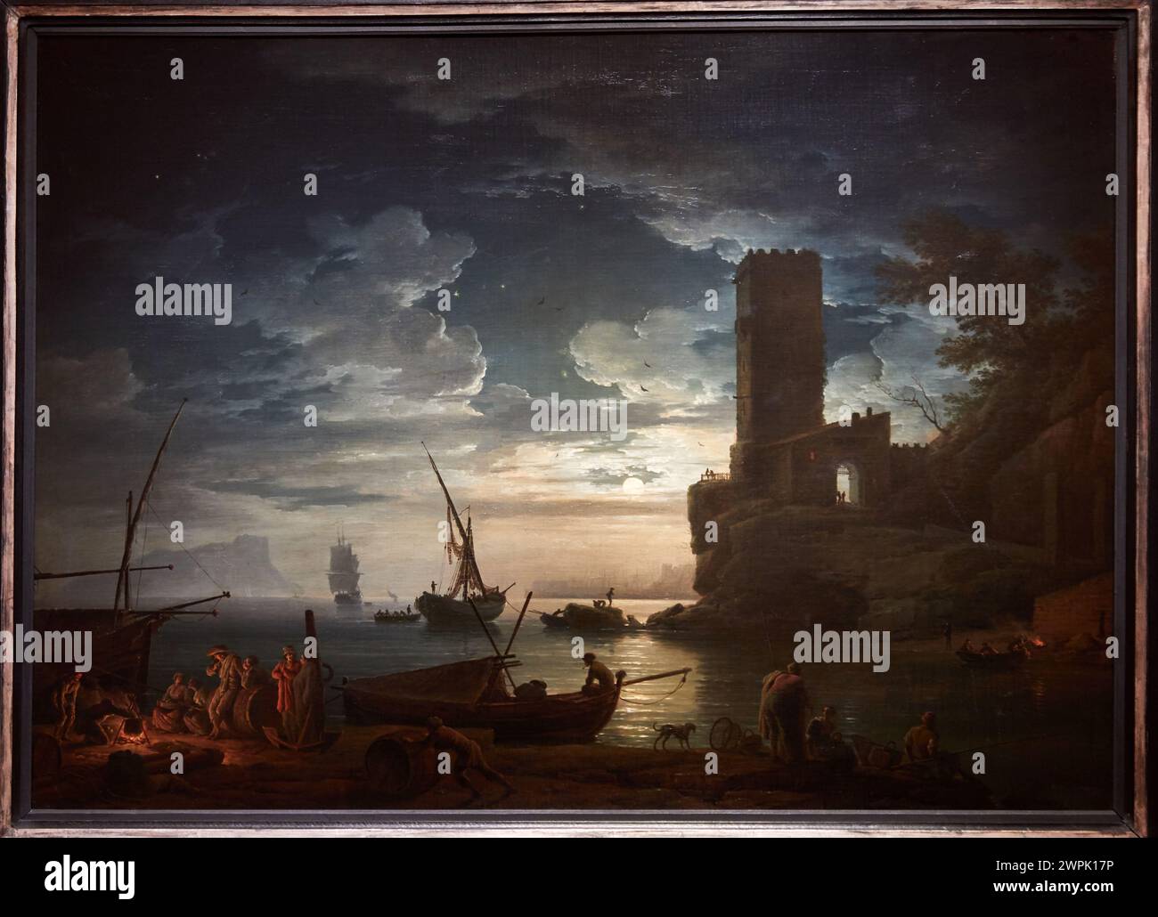 Claude joseph vernet night hi-res stock photography and images - Alamy