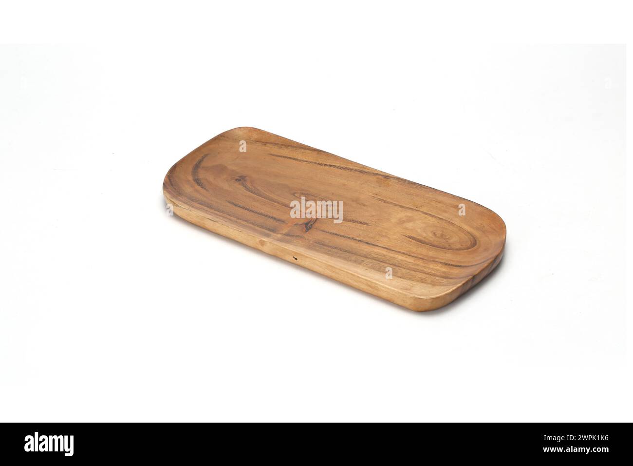 hand crafted wooden kitchen ware isolated on white background Stock ...