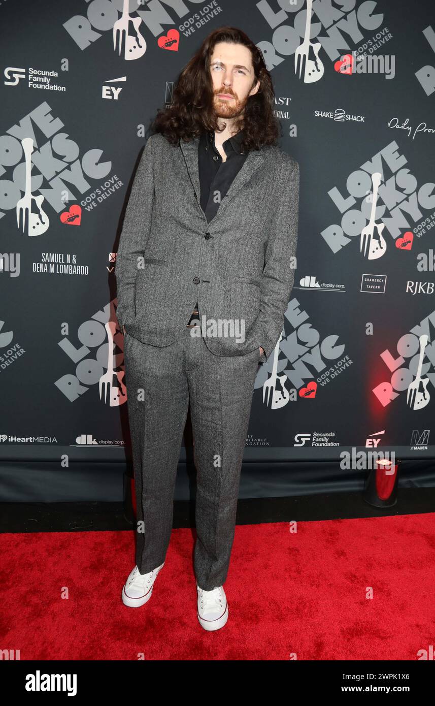March 7, 2024, New York, New York, USA: Irish musician, singer HOZIER ...