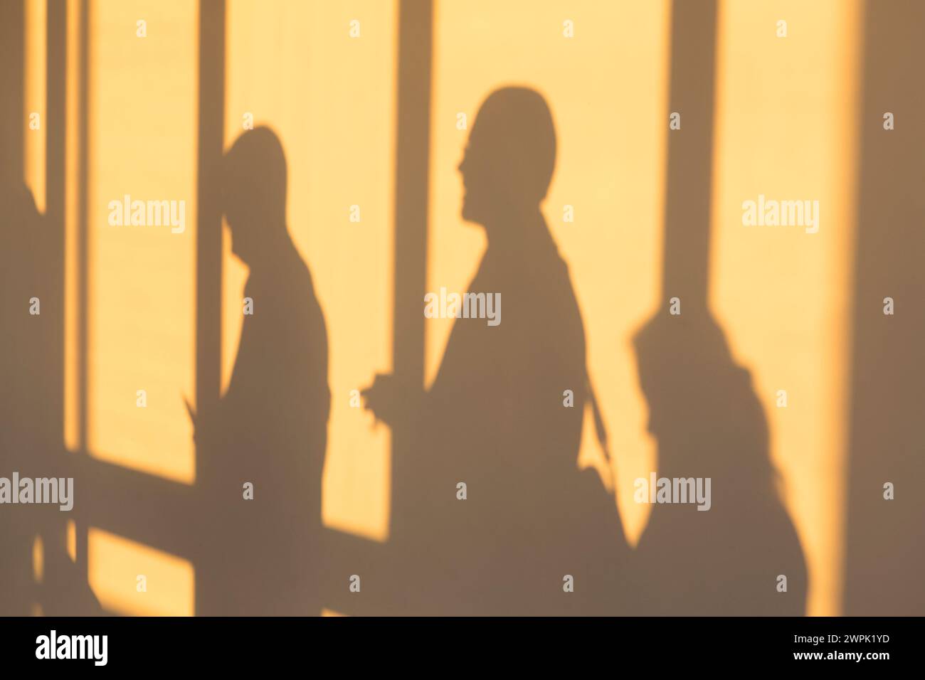 Queue people abstract hi-res stock photography and images - Alamy