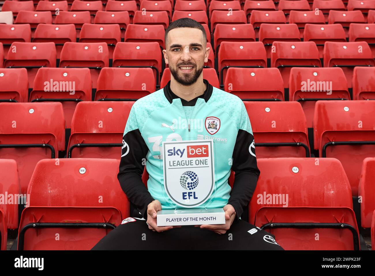 Adam Phillips of Barnsley FC wins EFL Sky Bet League One player of the ...