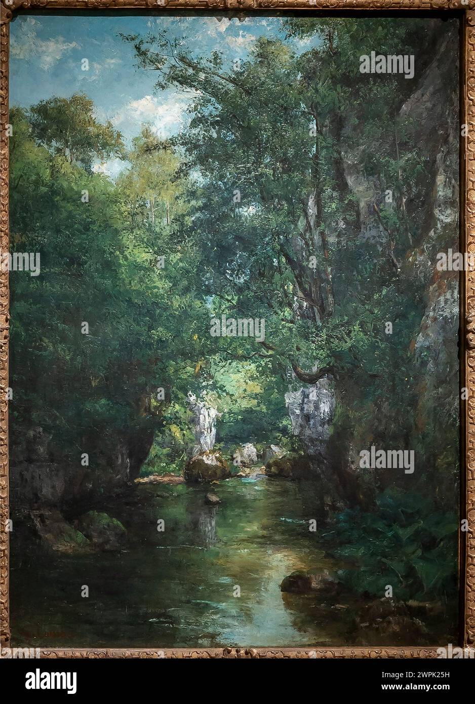 “The Water Stream, La Brème”, 1866, Gustave Courbet (1819-1877), Thyssen Bornemisza Museum ...