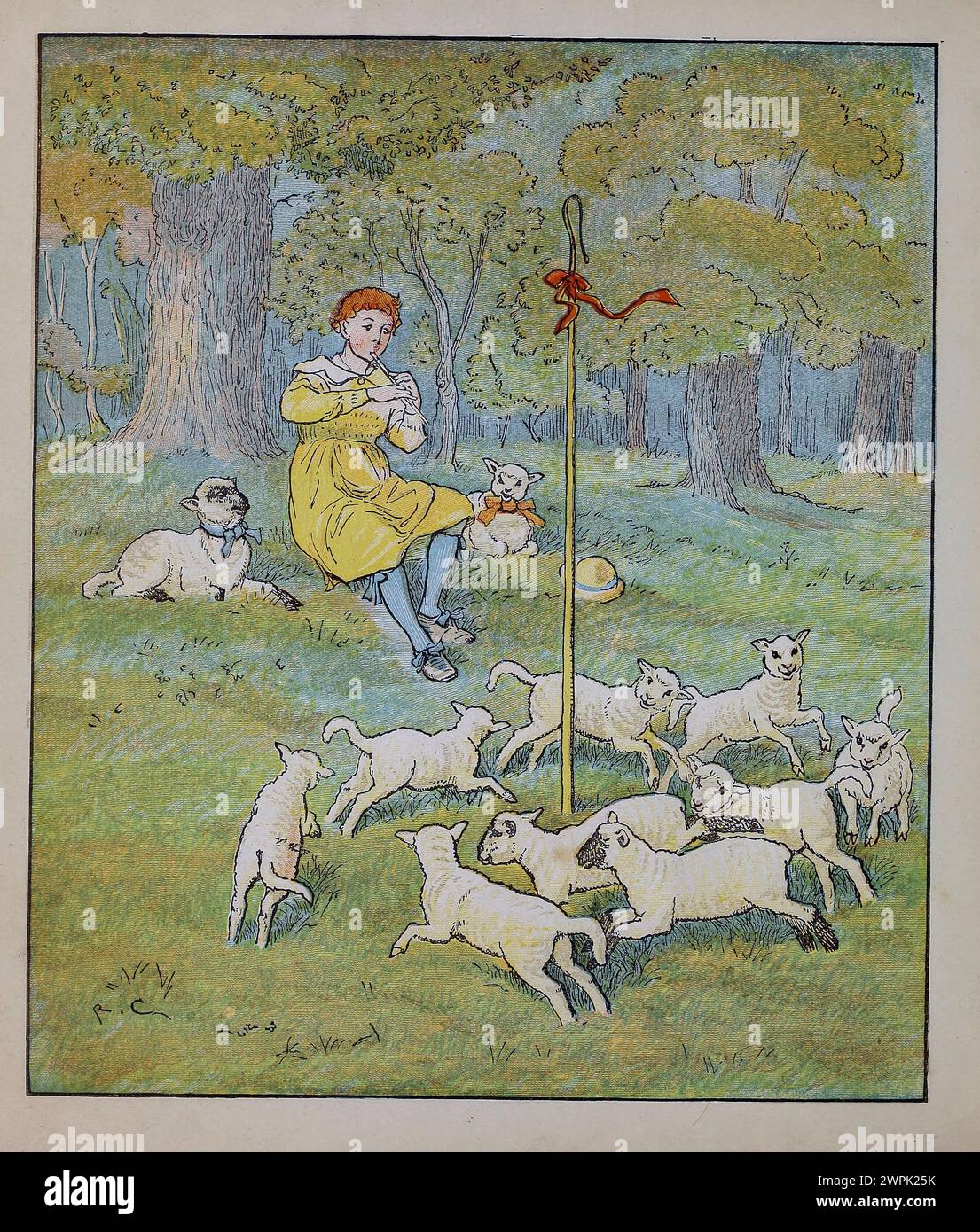 The farmer's boy by Randolph Caldecott Stock Photo - Alamy