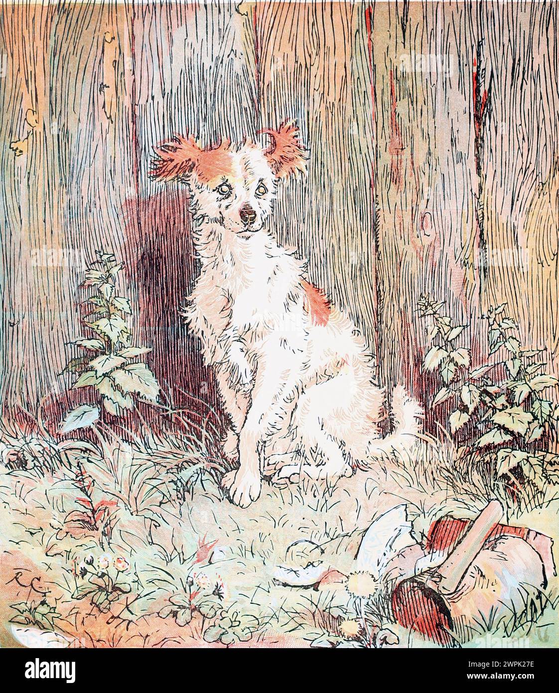 Mad Dog a poem by Oliver Goldsmith illustrated by Randolph Caldecott ...