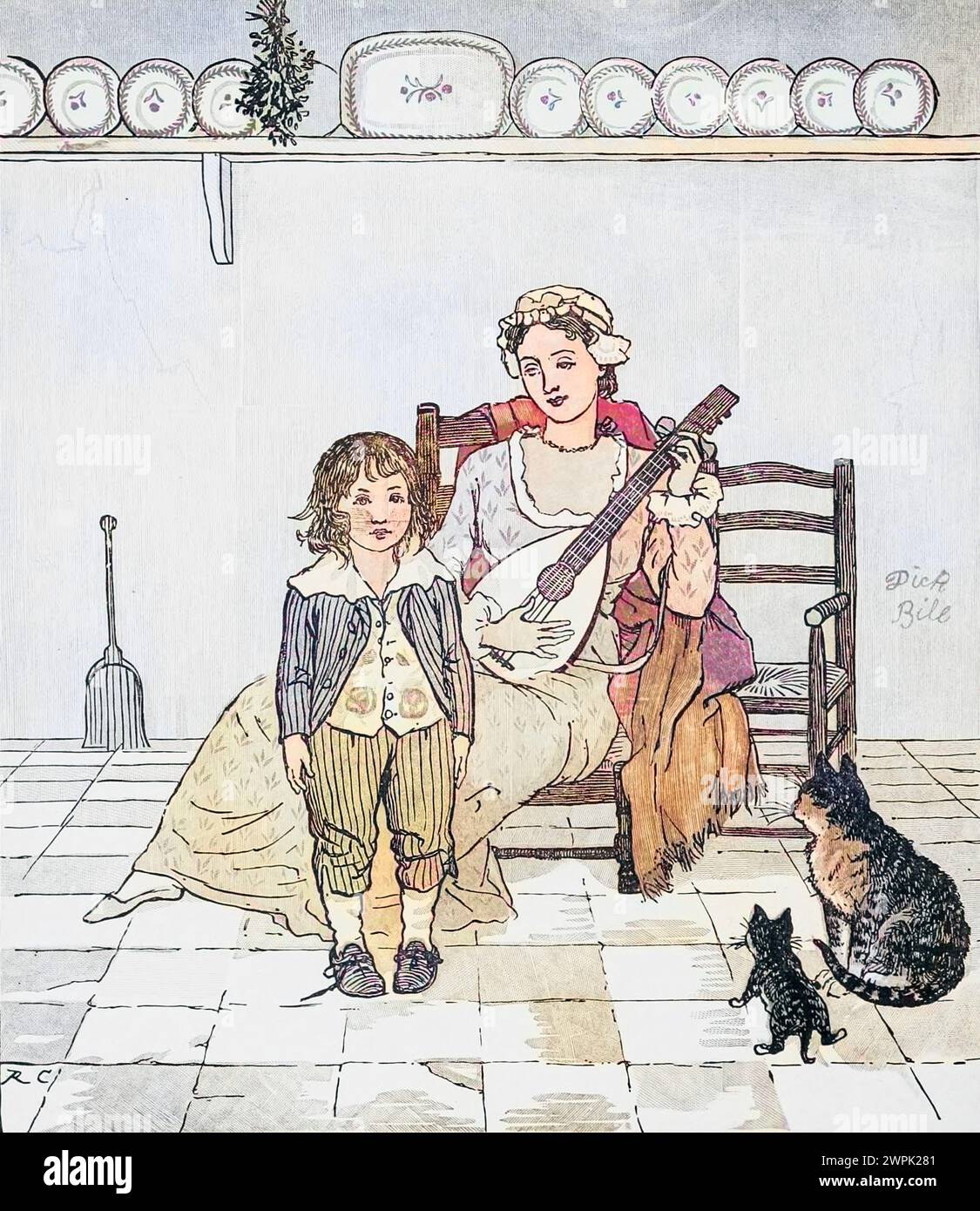 Mad Dog a poem by Oliver Goldsmith illustrated by Randolph Caldecott ...