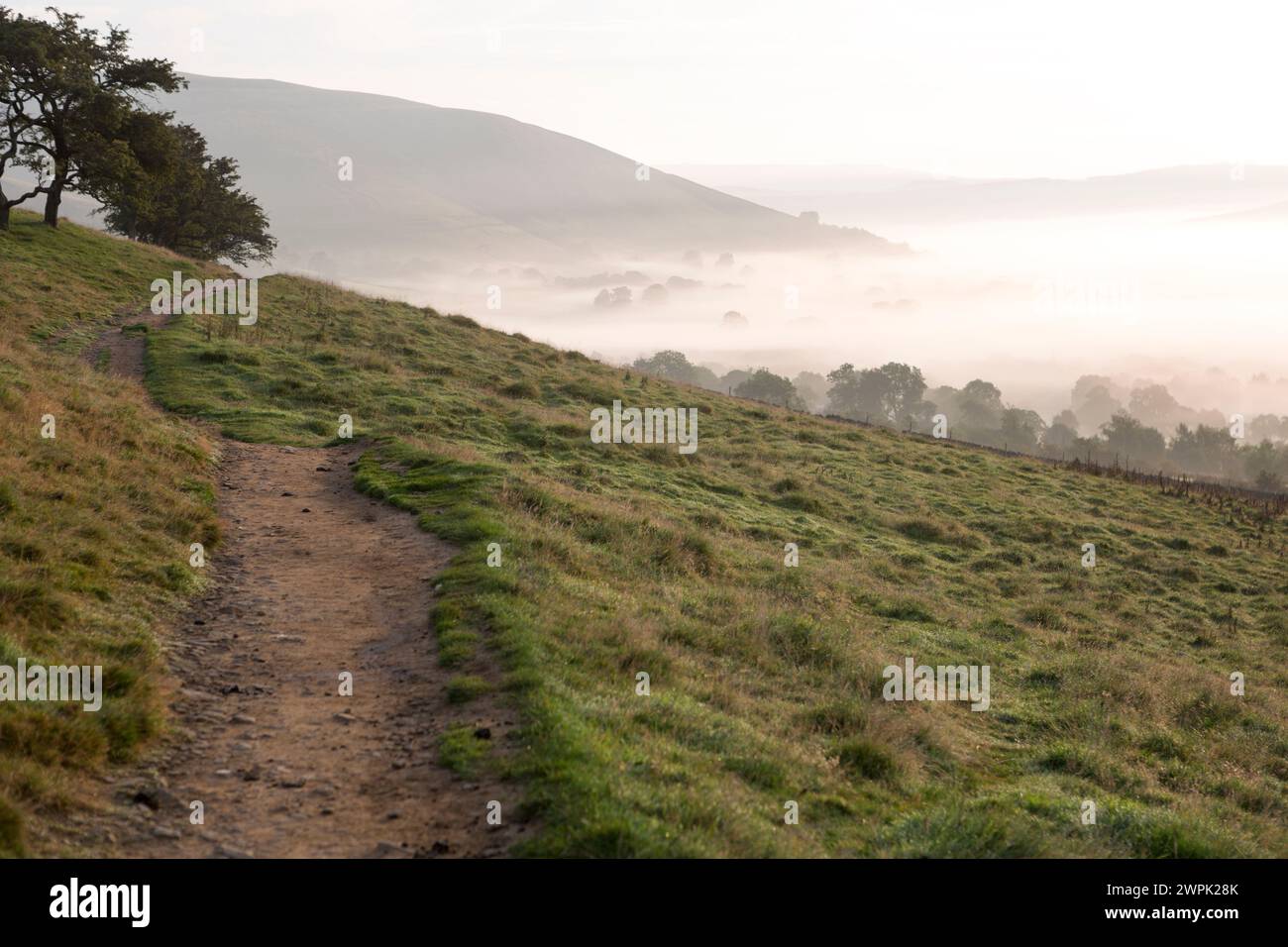 UK, West Yorkshire, views along the Pennine Way from Edale to Barber ...