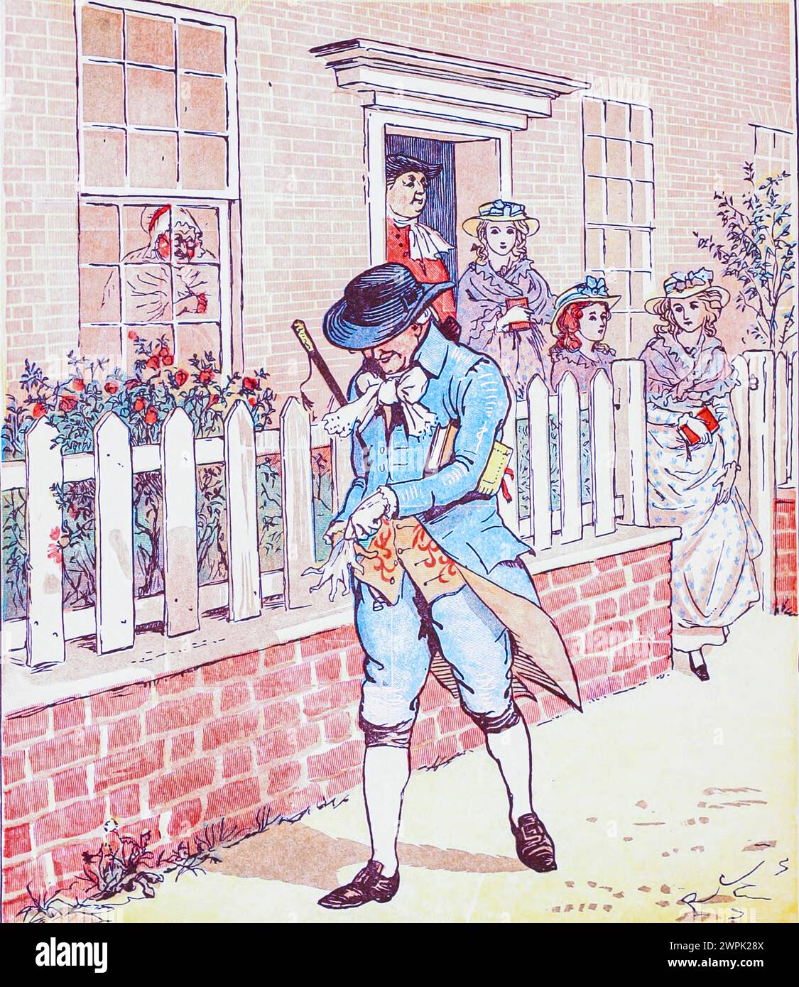 Mad Dog a poem by Oliver Goldsmith illustrated by Randolph Caldecott ...